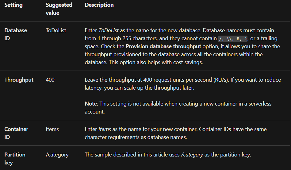 Create an Azure Cosmos account - Testprep Training Tutorials